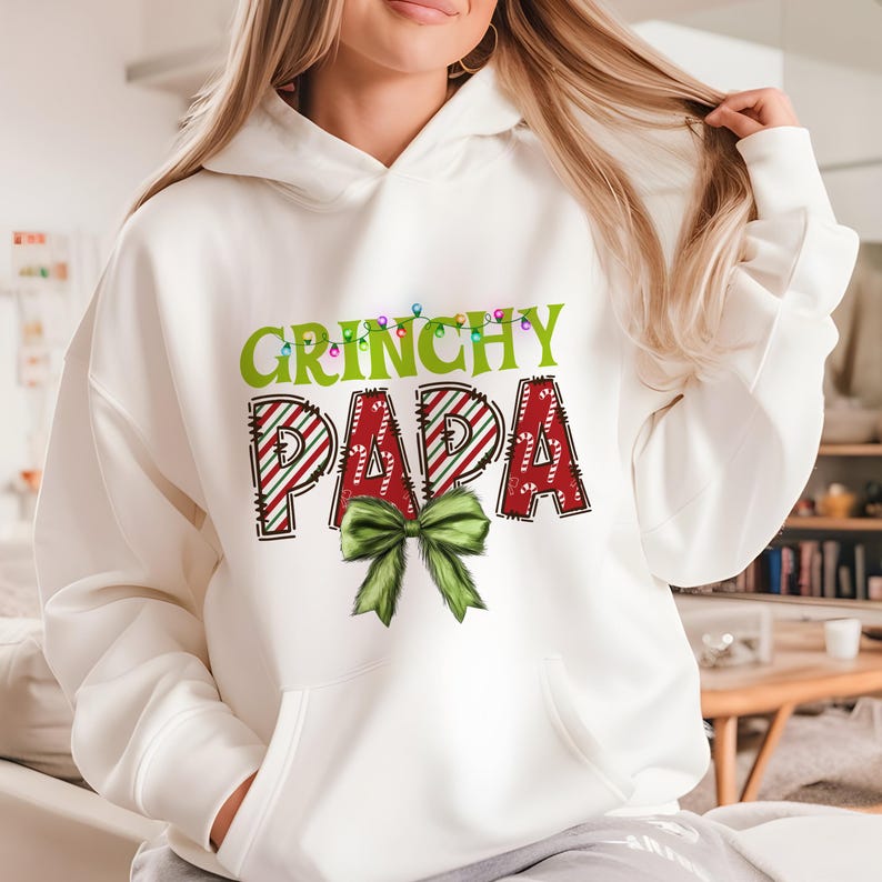 Grinchy Papa Png, Grinch Christmas Png Svg, Papa Grinch Design ...