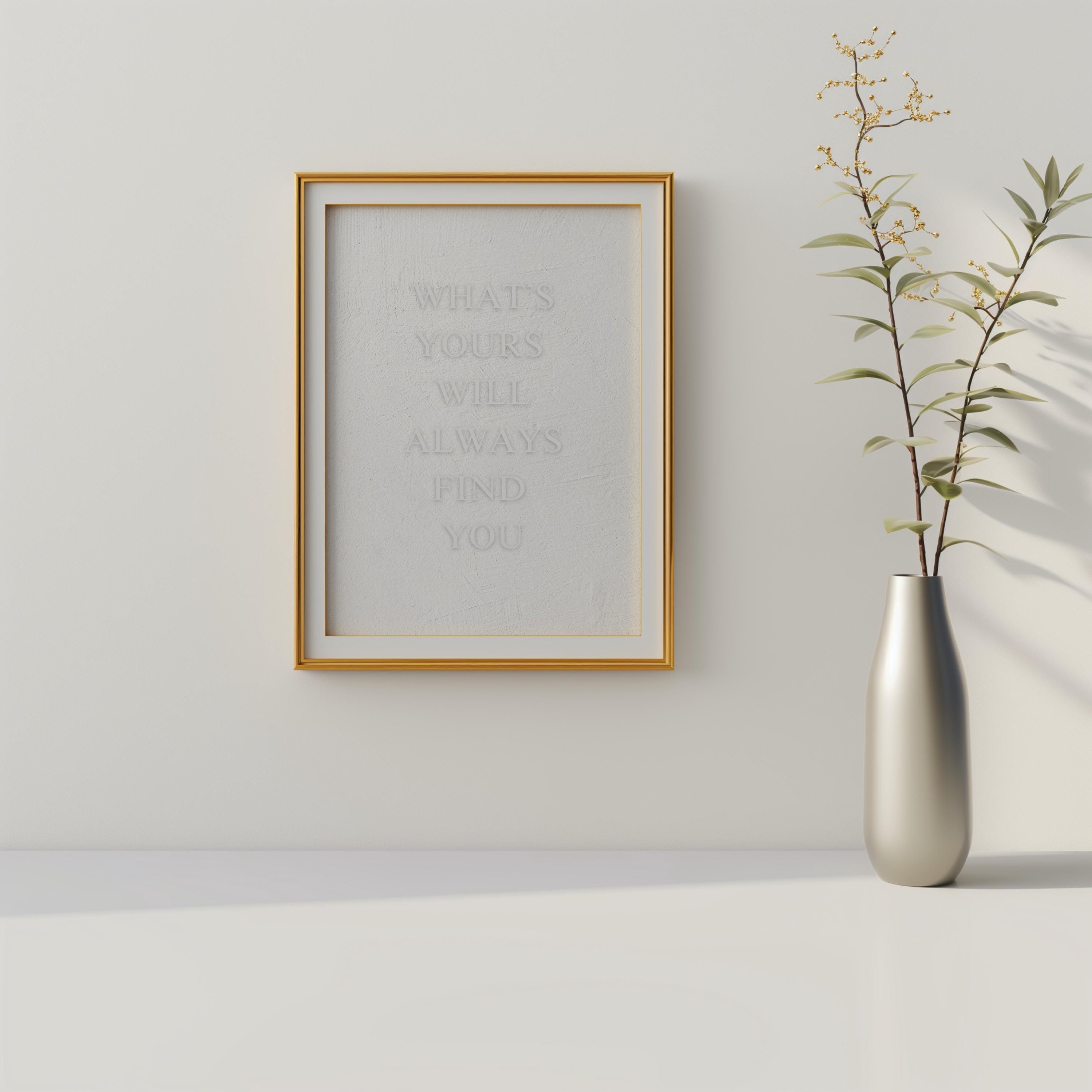 Motivational Plaster Art Gallery Wall, Bible Verse, Modern Aesthetic ...