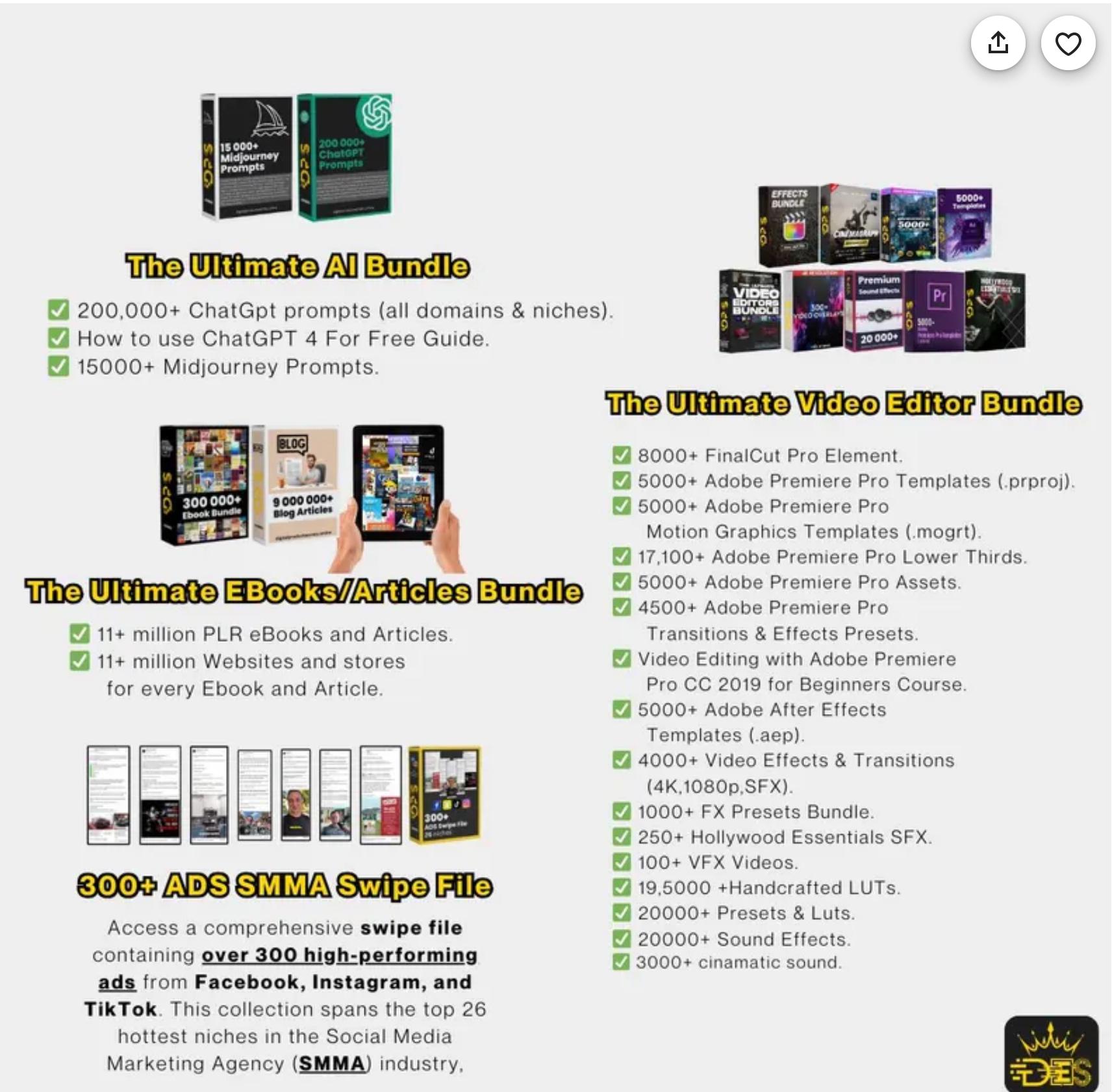 The Ultimate Digital Mastery Bundle –20,000,000+done-for-you Premium ...