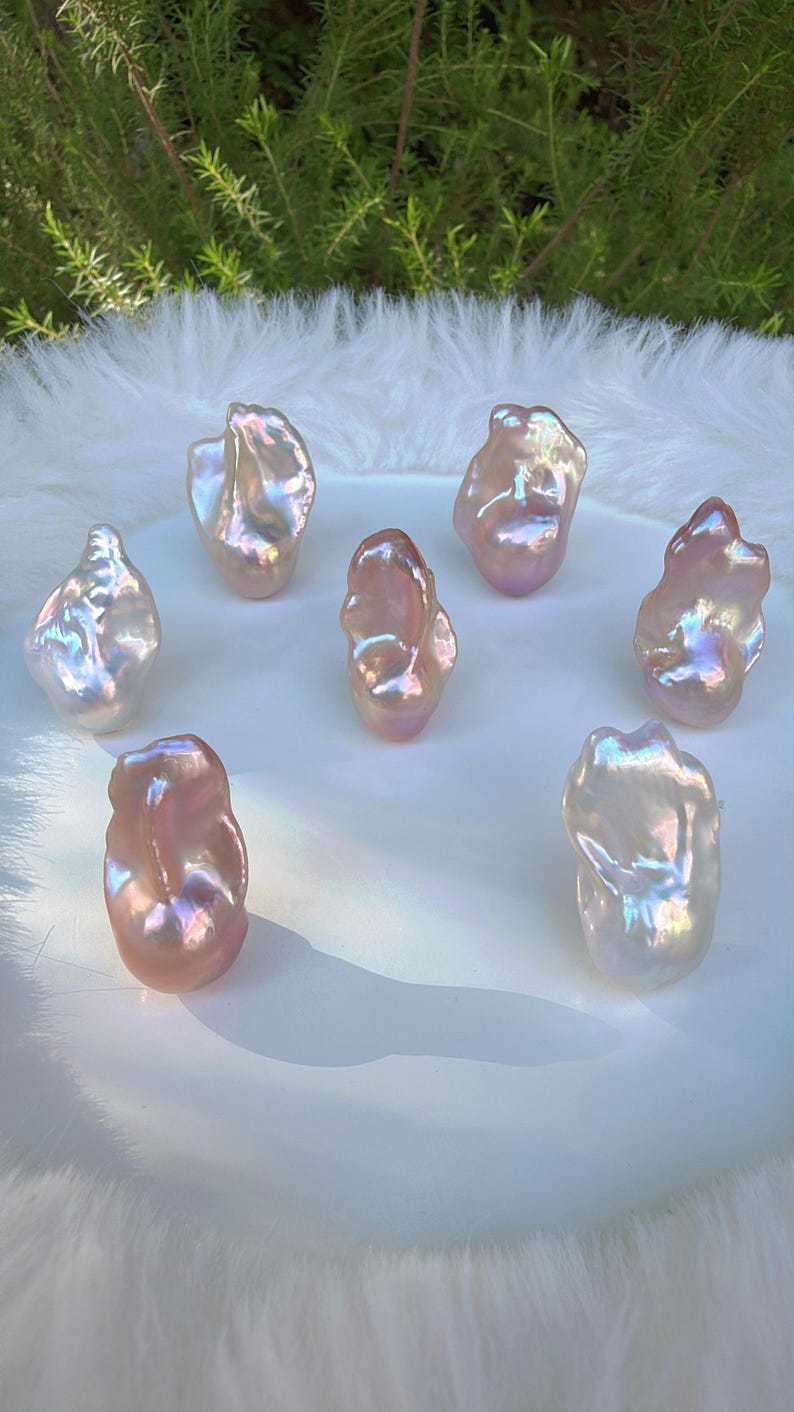 30mm Fireball Baroque Pearl Pendant: 18K Gold Plated S925 Silver| High ...