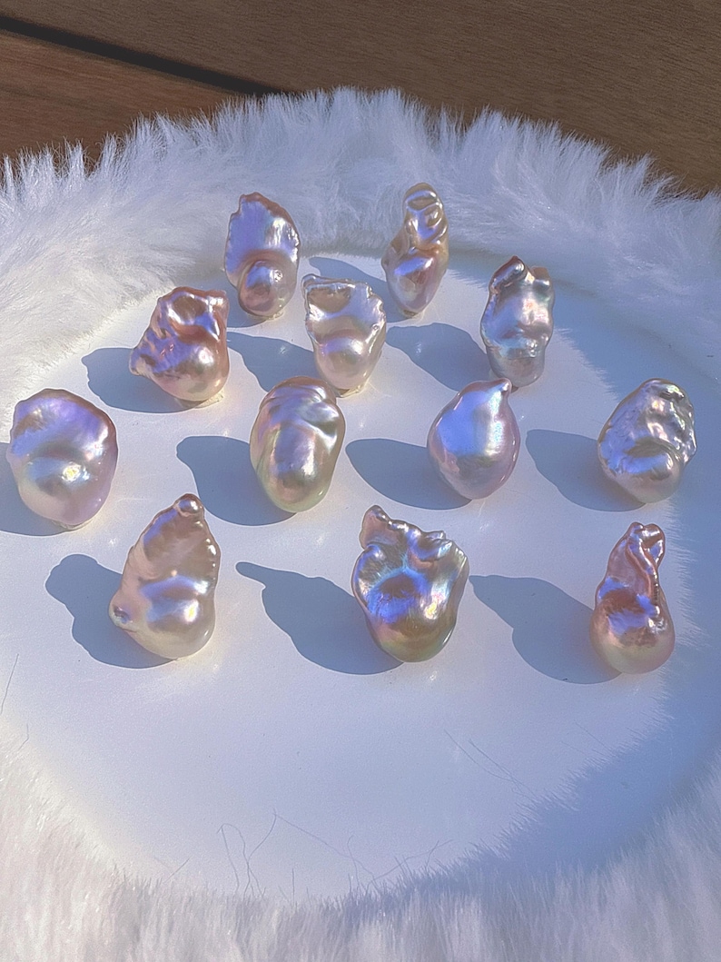 Fireball Baroque Pearl Pendant: 14K Gold Plated S925 Silver| Chain Sold ...