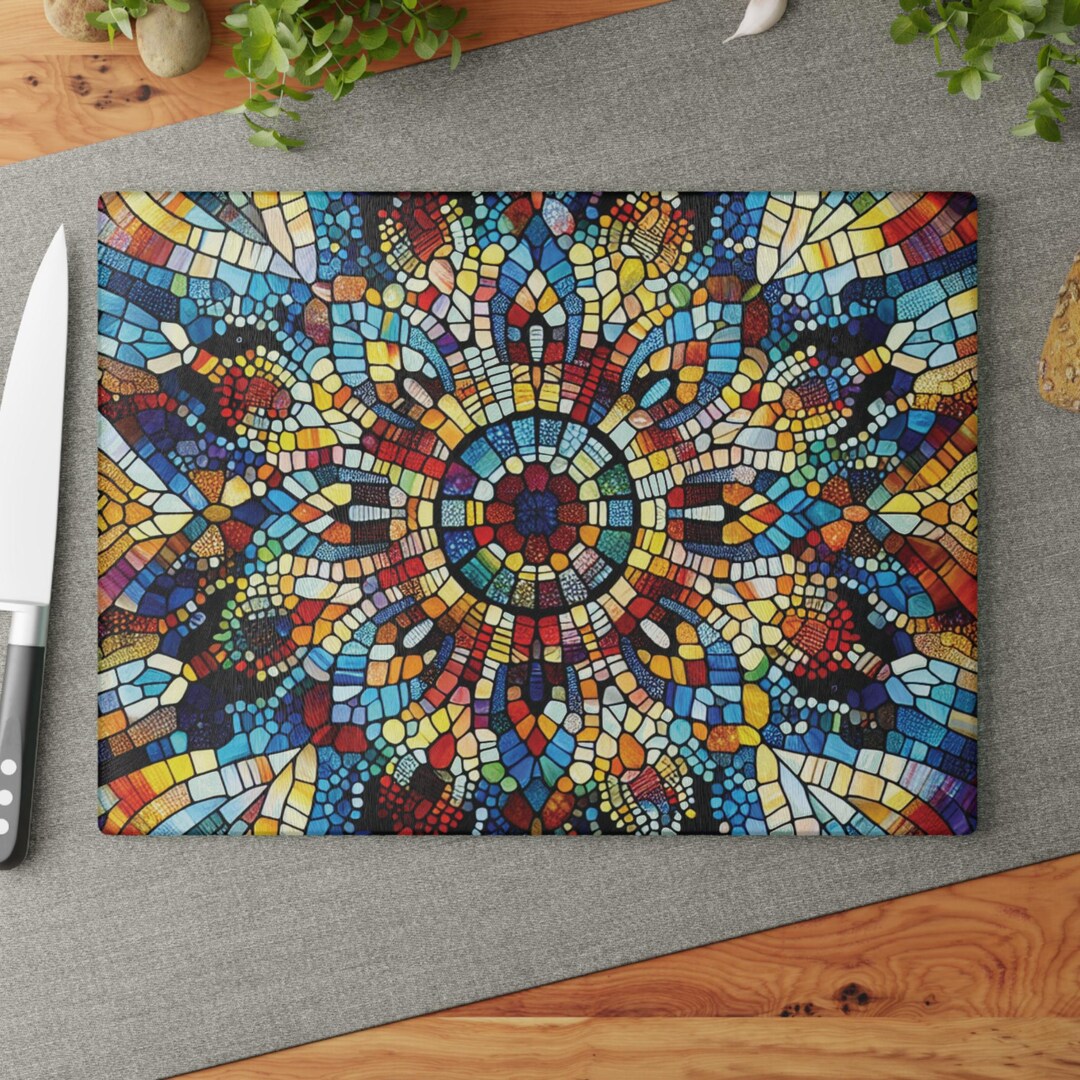 Glass Cutting Board, Kitchen Decor, Housewarming Gift, Cooking Tool ...