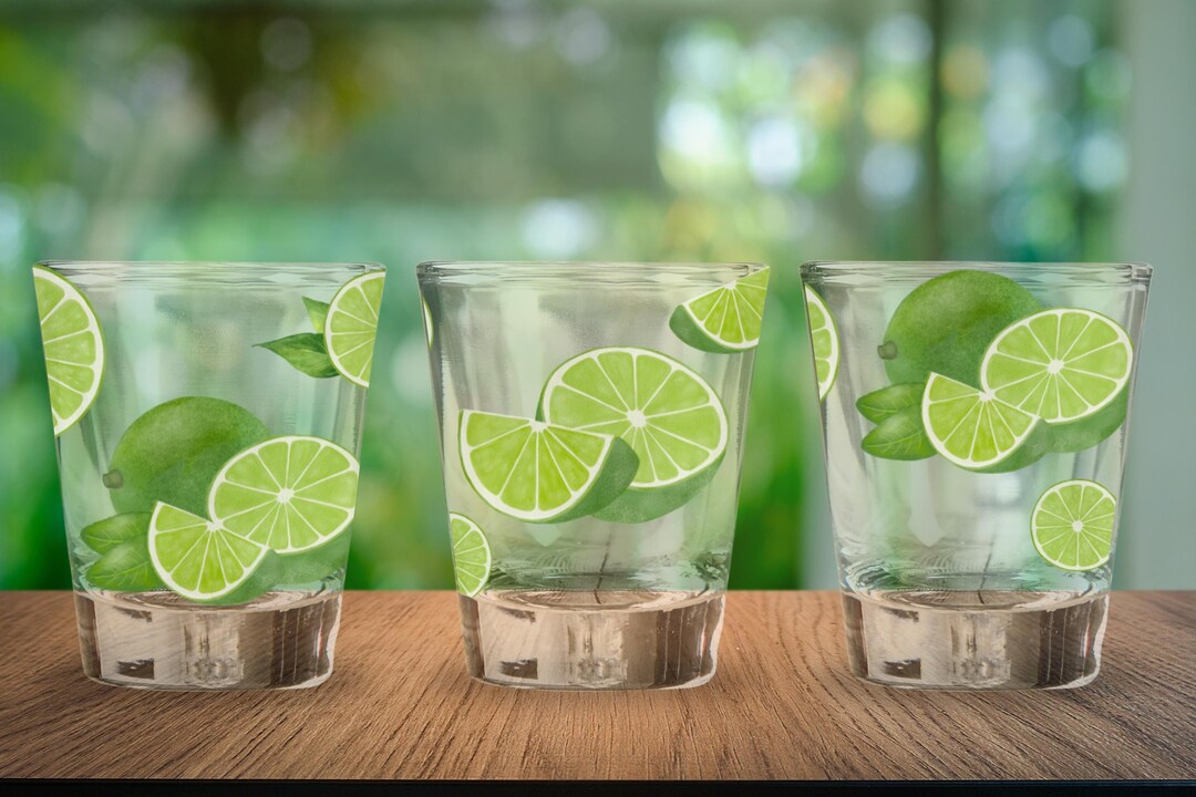 Shot Glass, Aesthetic Lime Shot Glass, Neon Drinkware, Unique Barware ...