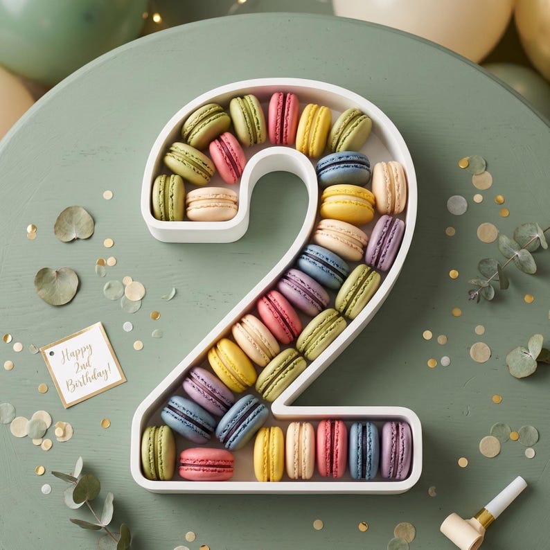 Hollow Letter Frame Fillable Alphabet Sign Standing Number Centerpiece ...