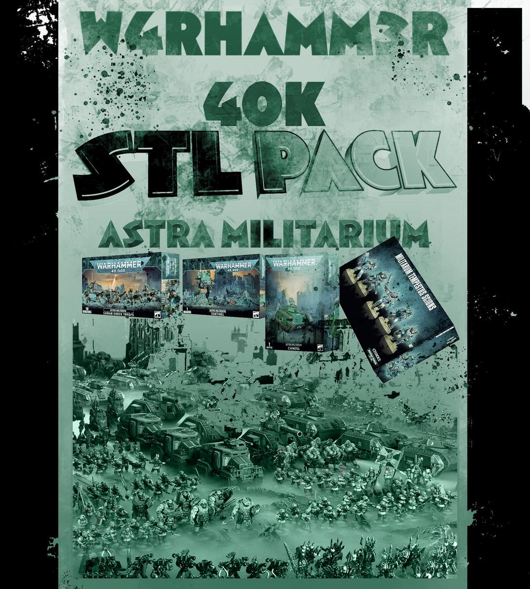 W4rh4mmer 40k Stl Pack: Astra Militarium - Etsy