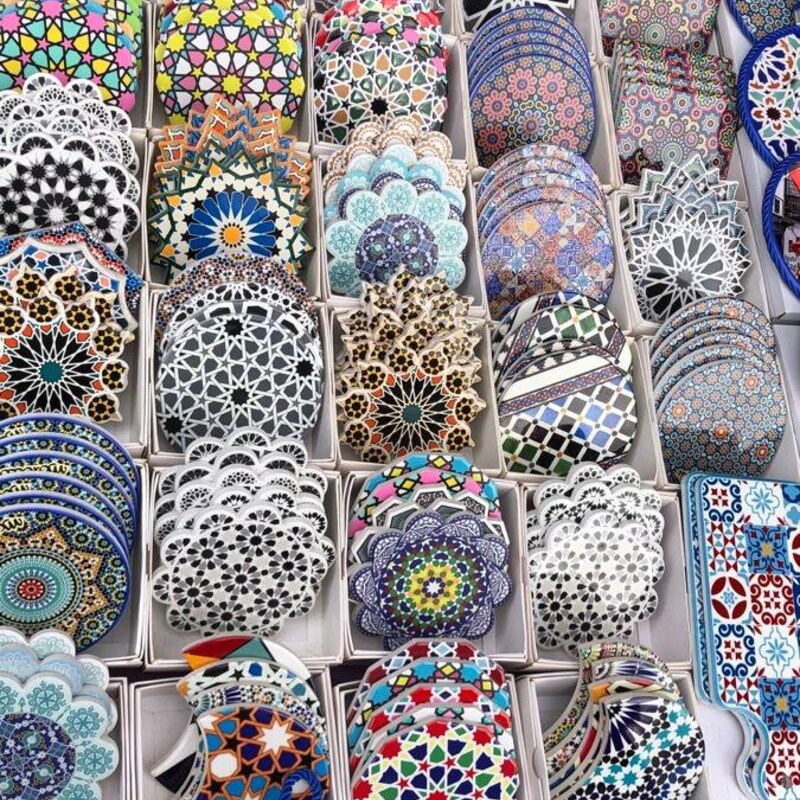 Moroccan Coasters - Etsy