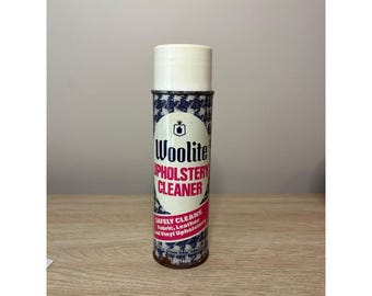 Vintage Blue Pink Woolite Upholstery Cleaner 14oz Classic Aersol Can ...