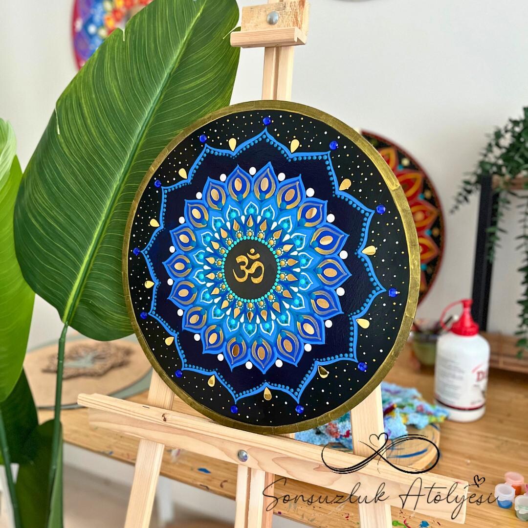 Infinity Mandala, Mandala Wallhanging Handmade Home Decor, Meditation ...