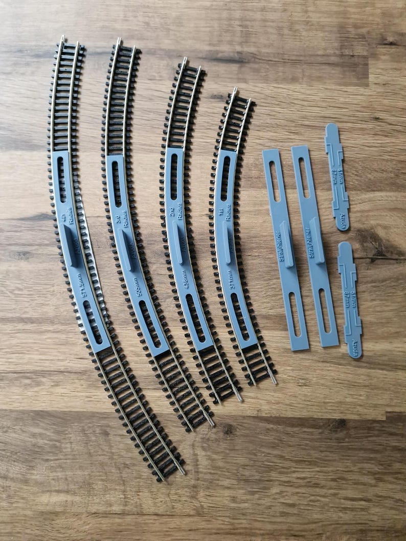 OO/HO Gauge Track Radius Template Guide and Spacer Set - Etsy UK