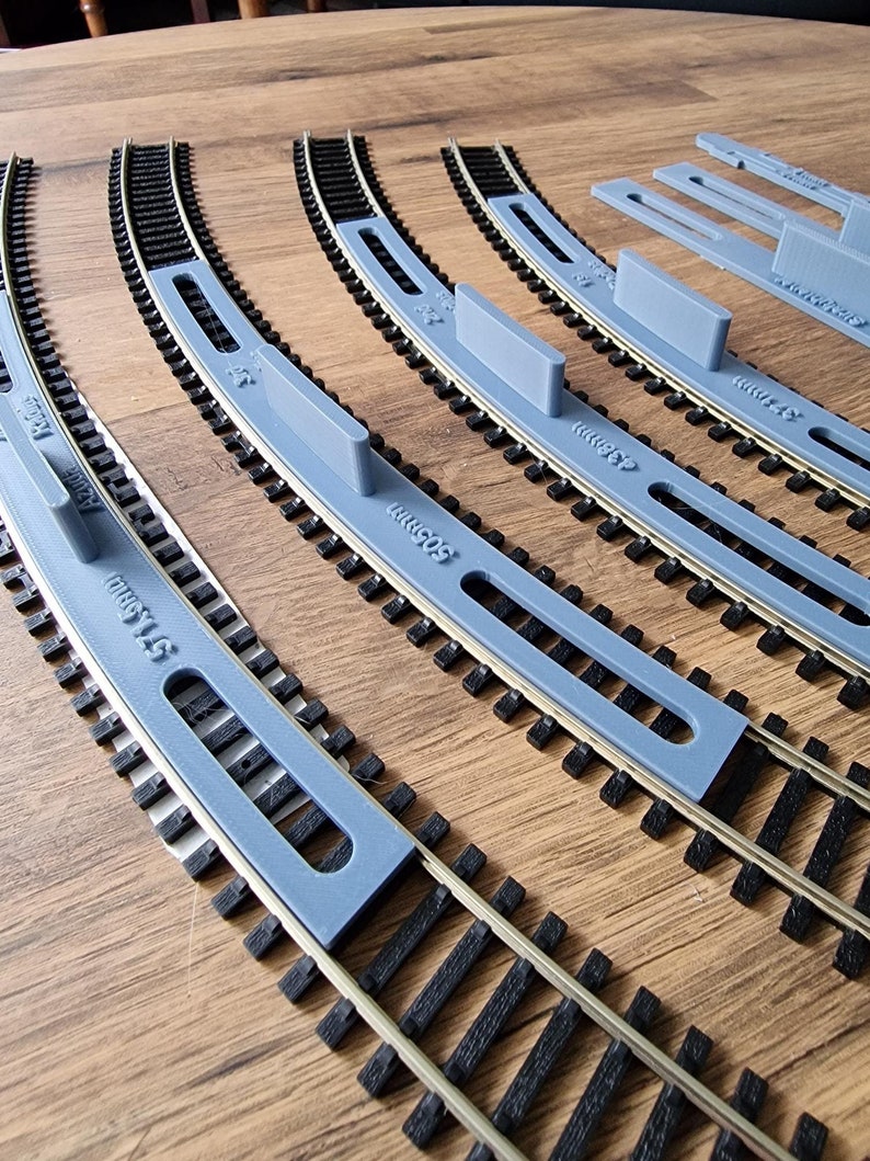 OO/HO Gauge Track Radius Template Guide and Spacer Set - Etsy UK