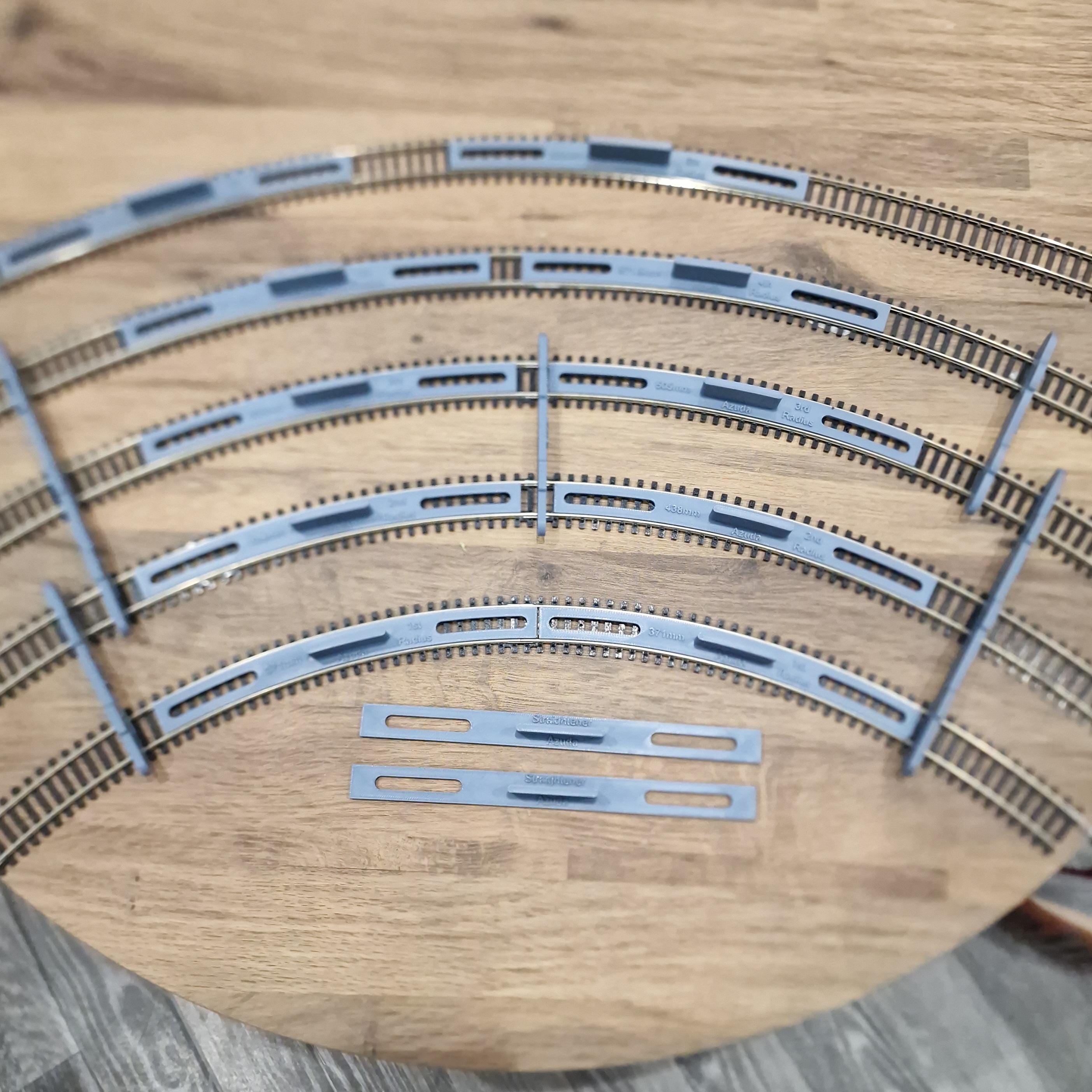 OO/HO Gauge Mega Pack: Model Railway Track Radius Template & Spacers ...