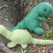 Dinosaur Stuffed Animal, Plesiosaurus Plush, True Handmade Knit Felted ...