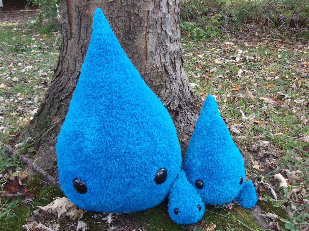 Water Droplet Plush, Stuffed Raindrop, Jumbo Teardrop - Etsy