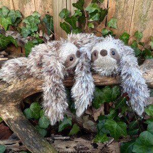 Sloth Stuffed Animal, Limited Edition Tri-color Furry Plush, True ...