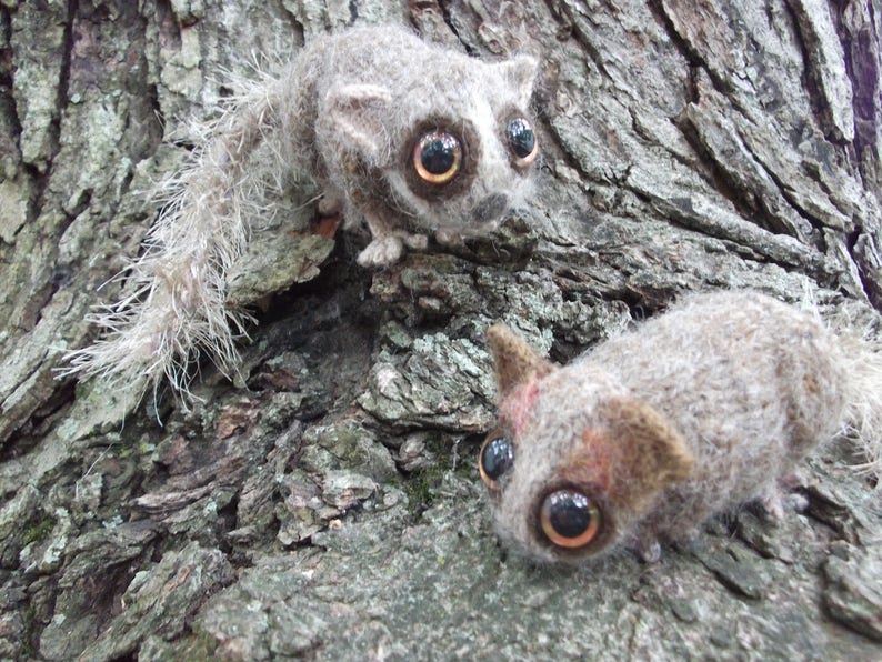 Mouse Lemur Stuffed Animal, Artist Plush - Etsy