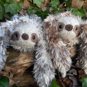 Sloth Stuffed Animal, Limited Edition Tri-color Furry Plush, True ...