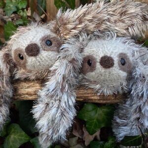 Sloth Stuffed Animal, Limited Edition Tri-color Furry Plush, True ...