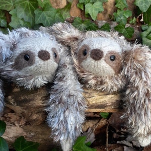 Sloth Stuffed Animal, Limited Edition Tri-color Furry Plush, True ...