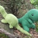 Dinosaur Stuffed Animal, Plesiosaurus Plush, True Handmade Knit Felted ...
