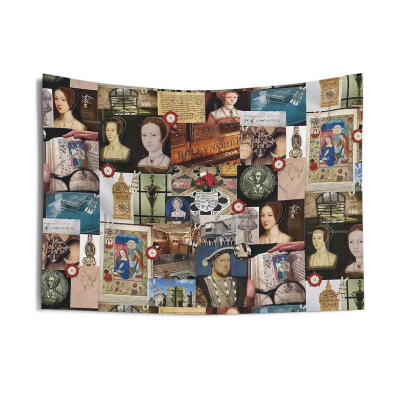 Anne Boleyn Collage Indoor Wall Tapestries | Anne Boleyn Collage ...