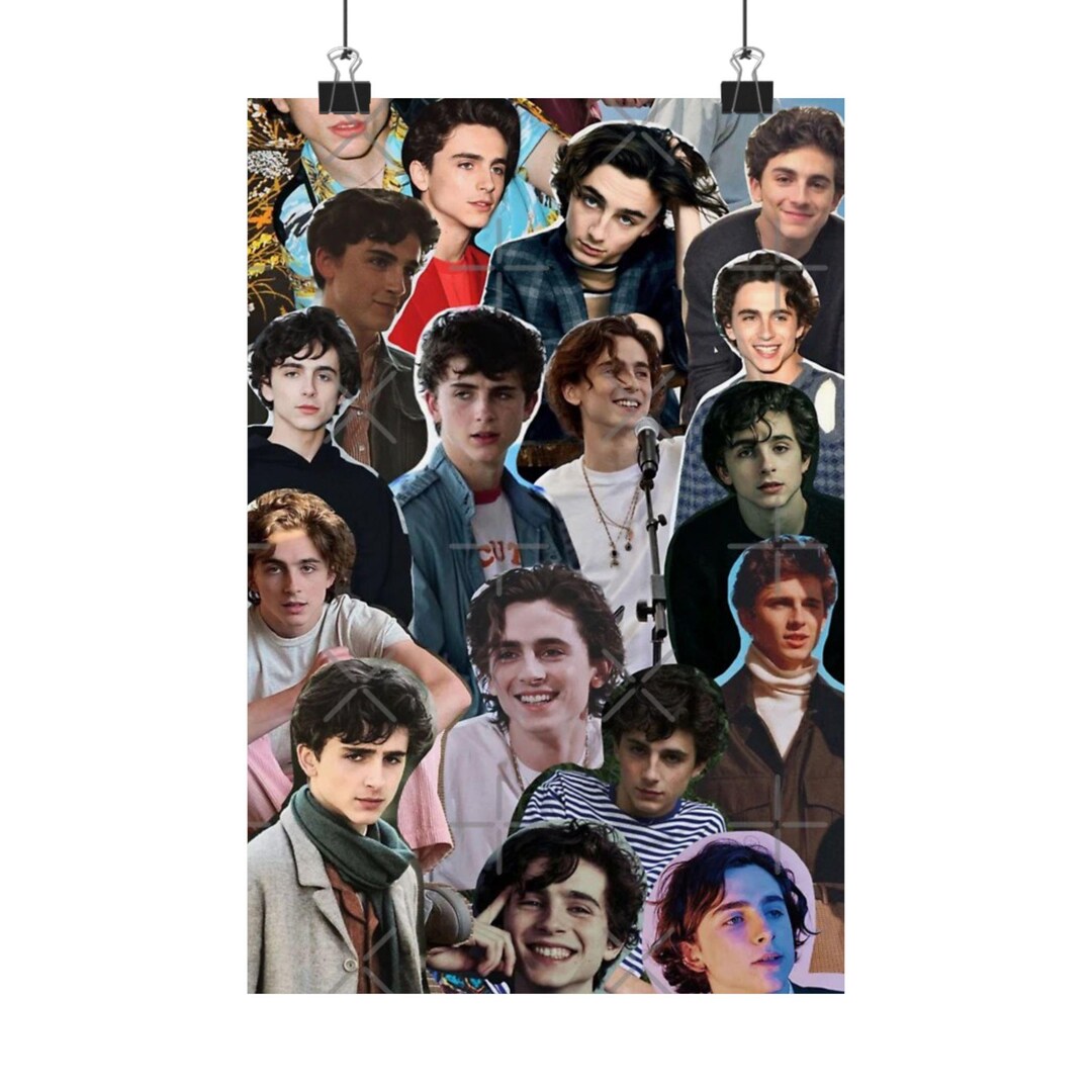 Collage Saint Timothee Chalamet Matte Vertical Posters | Collage Saint ...