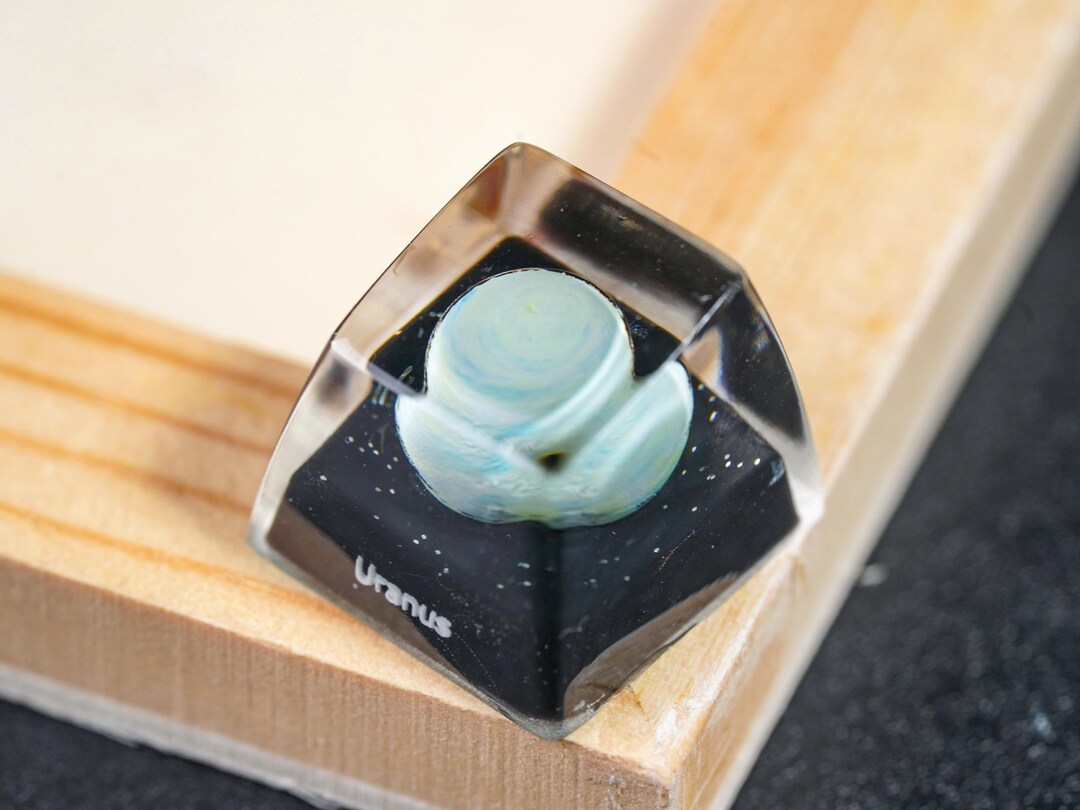 Handmade Uranus Planet Keycap Set, Solar System Universe Galaxy Keycaps ...