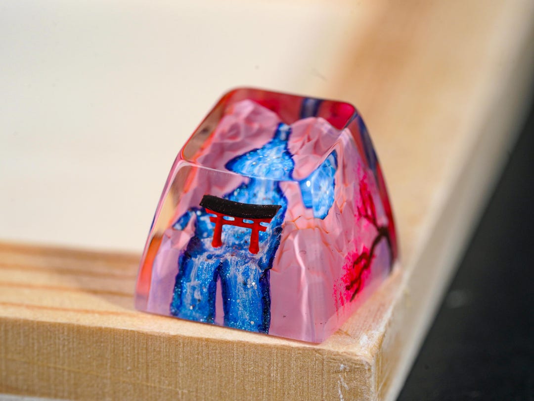 Sakura Torii Gate Artisan Keycap, Japanese Shrine Sun Goddess Keycap ...