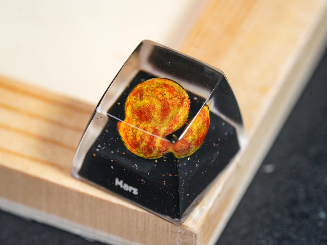 Handmade Mars Planet Keycap Set, Solar System Universe Galaxy Keycaps ...