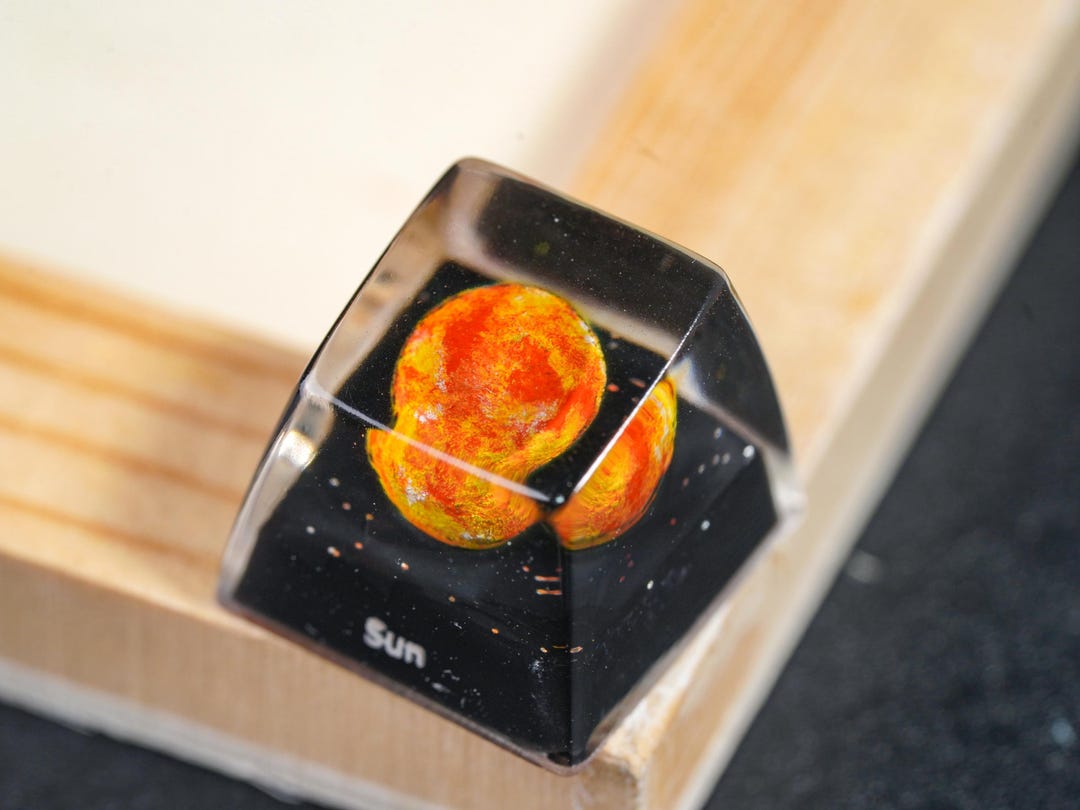 Handmade Sun Planet Keycap Set, Solar System Universe Galaxy Keycaps ...