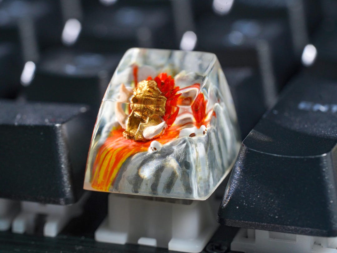 Elden Ring Radahn Hat Keycap – Handmade Resin Artisan Keycap for Cherry ...