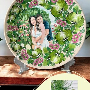 Personalized Hand-painted Ceramic Plate, Custom Portrait Gift, Unique ...