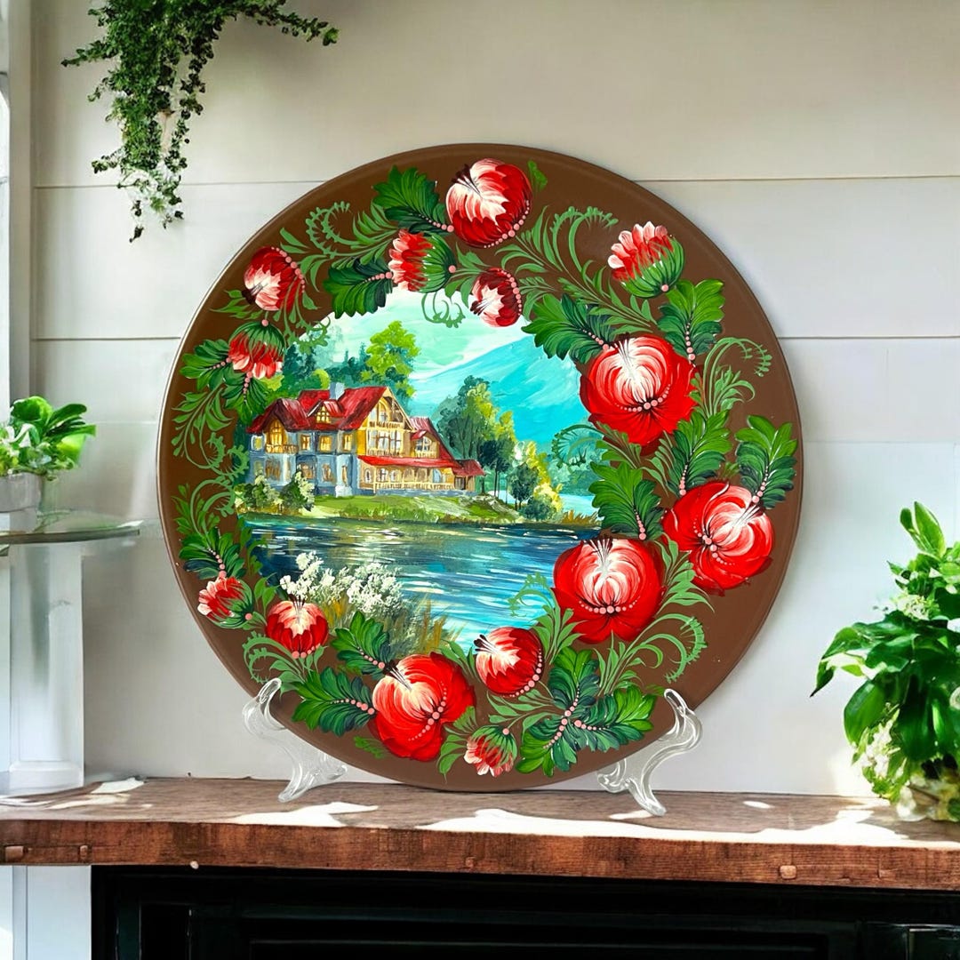 Custom Ceramic Plate, Unique Portrait of Your Home, Artistic Ceramics ...