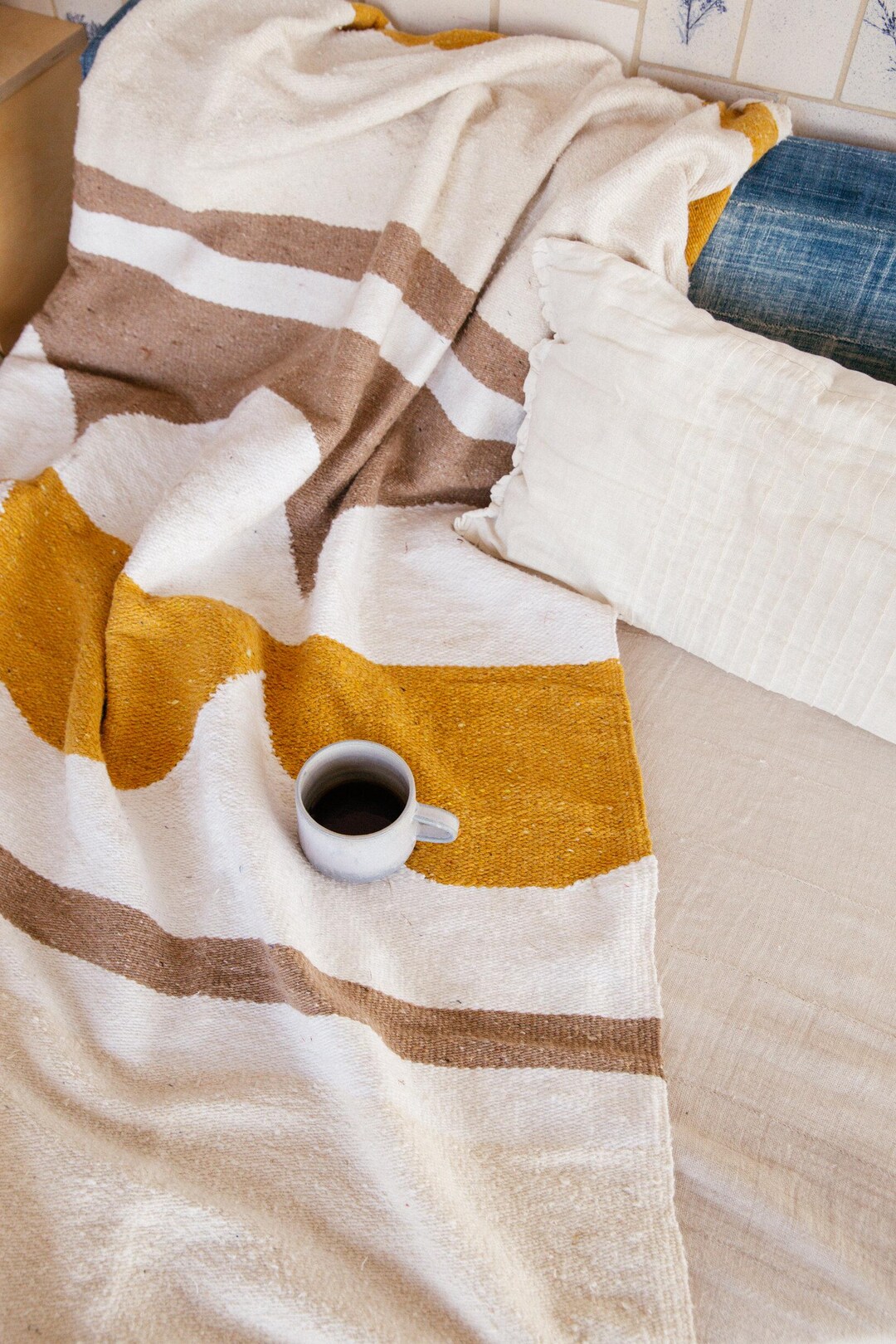 Luna Sol - Blanket Roll | Handwoven Mexican Blanket | Soft & Durable ...