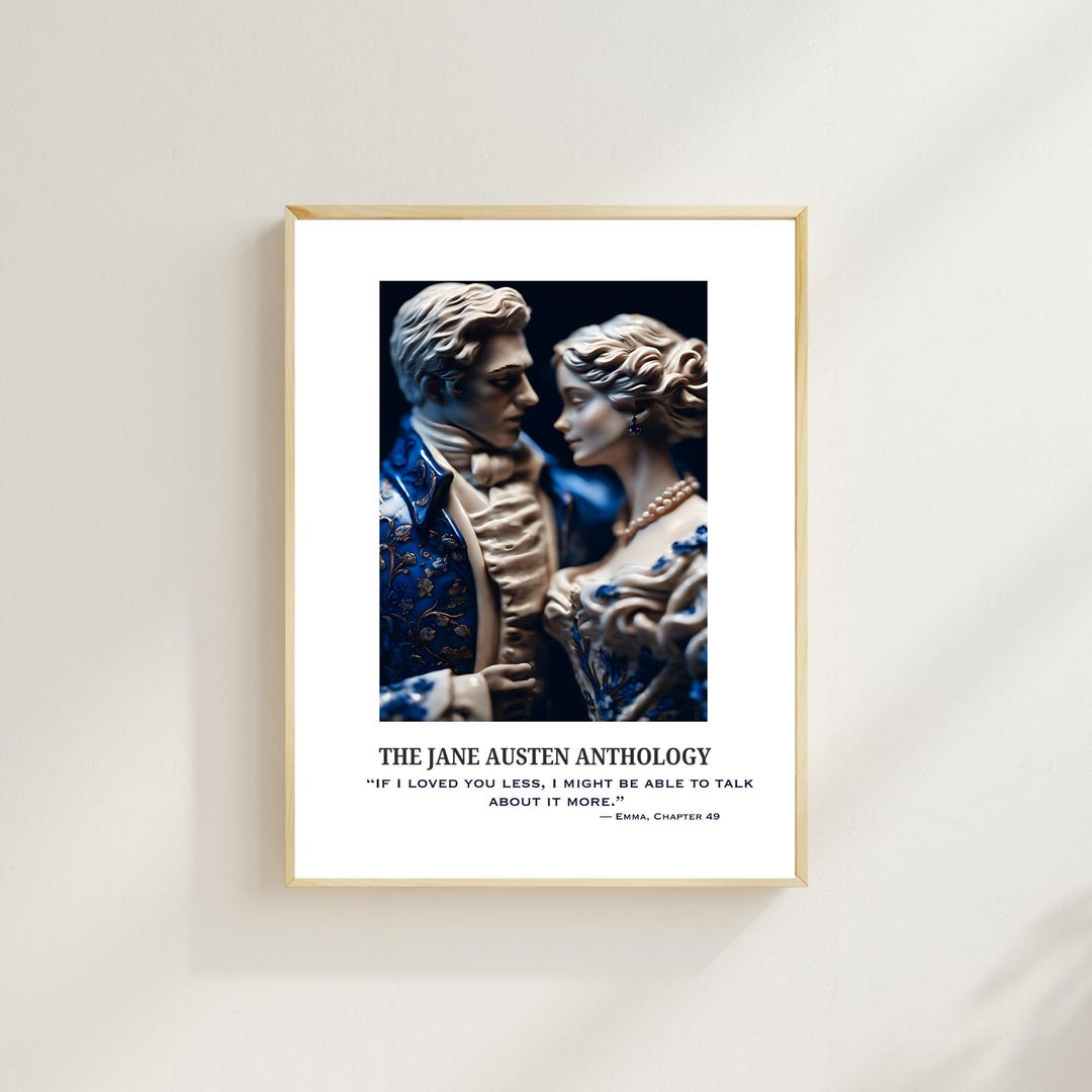 Jane Austen Quote Art Prints - Classic Literature Wall Decor - Digital ...