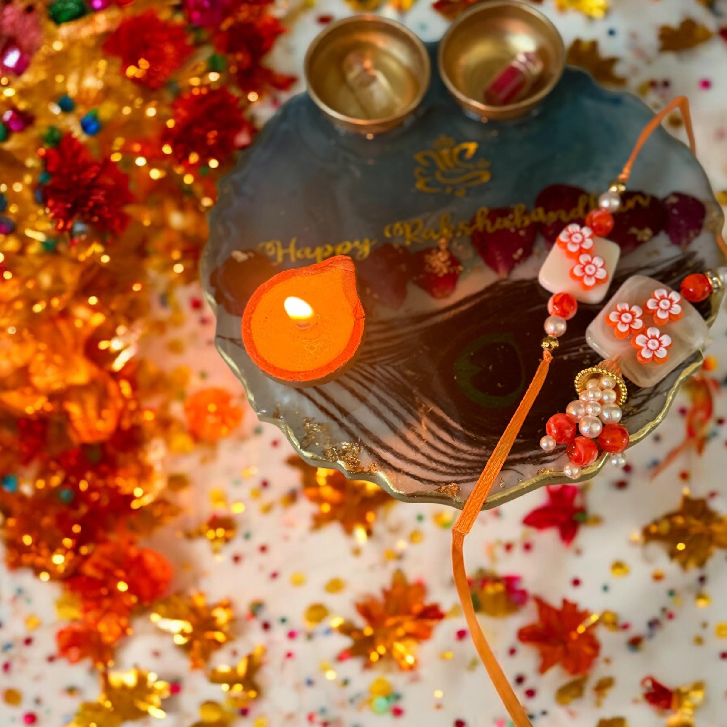 Resin Pooja Platter | Resin Tilak Thali - Etsy