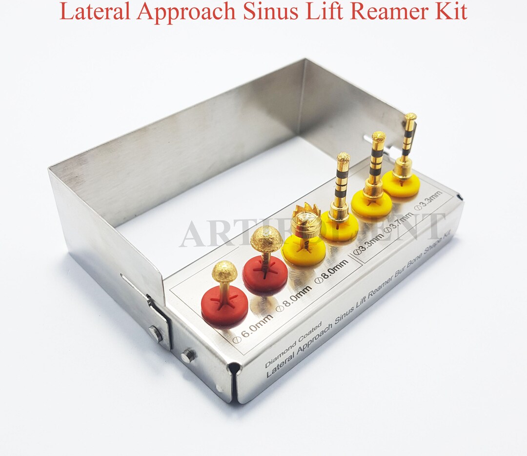 Dental Lateral Approach Sinus Lift Drills Kit Reamers Bur Membran ...