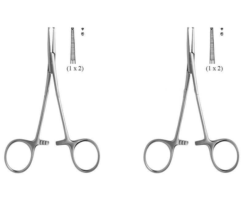 Halsted-mosquito Artery Forceps: Straight, 1x2 Teeth, 12.5cm (5 ...