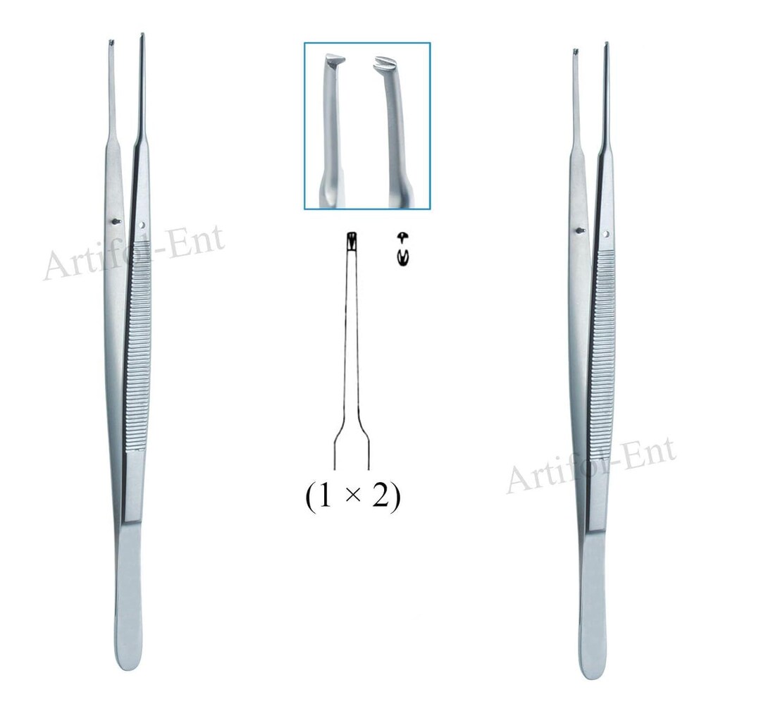 Pinzas para tejidos Gerald, 1 2 dientes, 7 18 cm, pinzas quirúrgicas ...