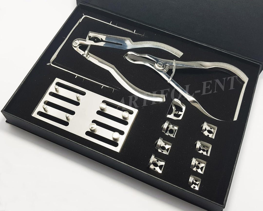 Dental Rubber Dam Kit Stainless Steel Rubber Dam Clamps + Frame + Punch ...