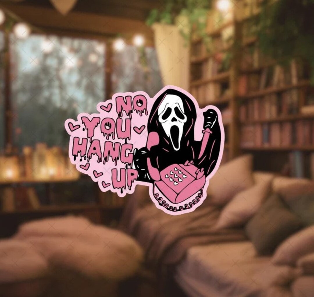 You Hang up Sticker, Ghostface Scream Stickers, Ghost Face Sticker ...
