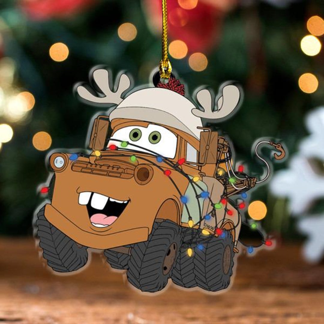 Personalized Tow Mater Christmas Ornament, Disney Cars Ornament, Cars ...