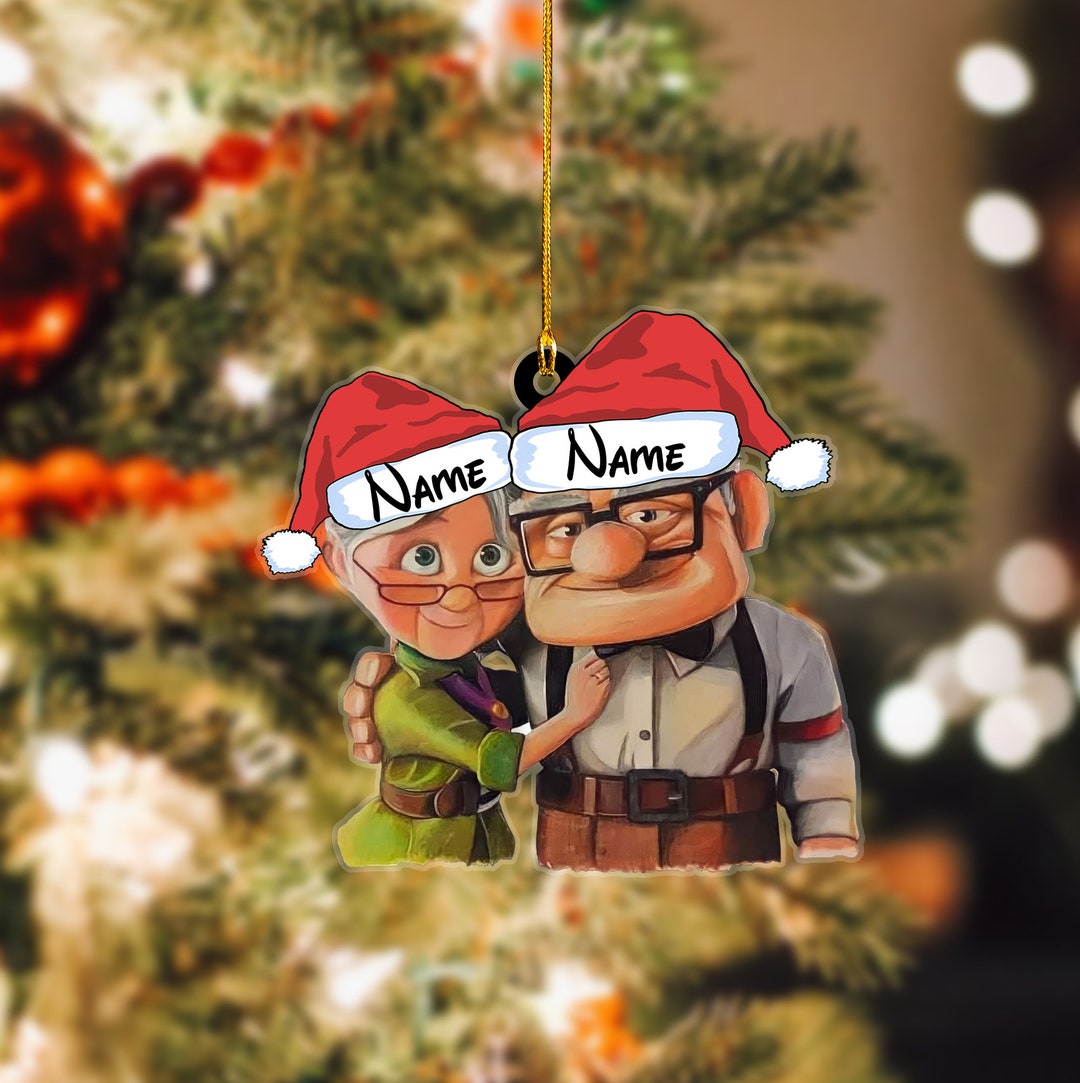 Customized Carl and Ellie Christmas Ornament, up Ellie and Carl ...