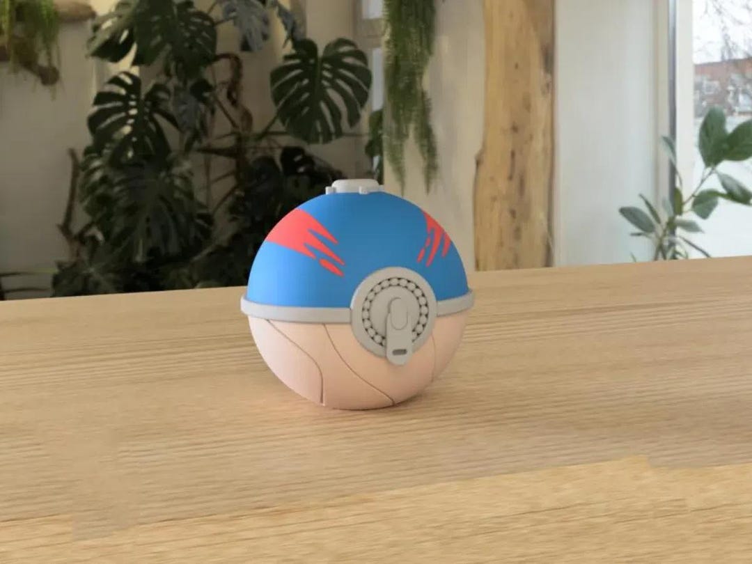 3d-printed Pokéball – Pokémon Gift, Cosplay Prop, Gamer Collectible ...