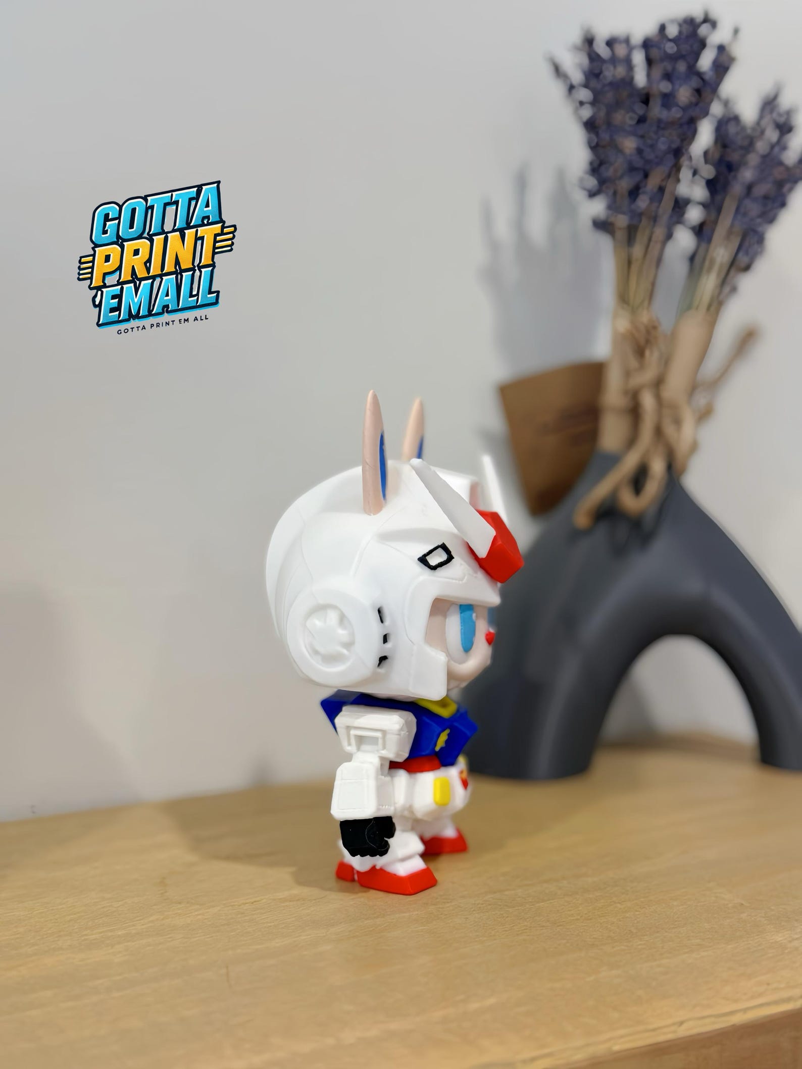 Gundam X Labubu Figure – 10cm | Multicolor 3D Printed With Hand-painted ...