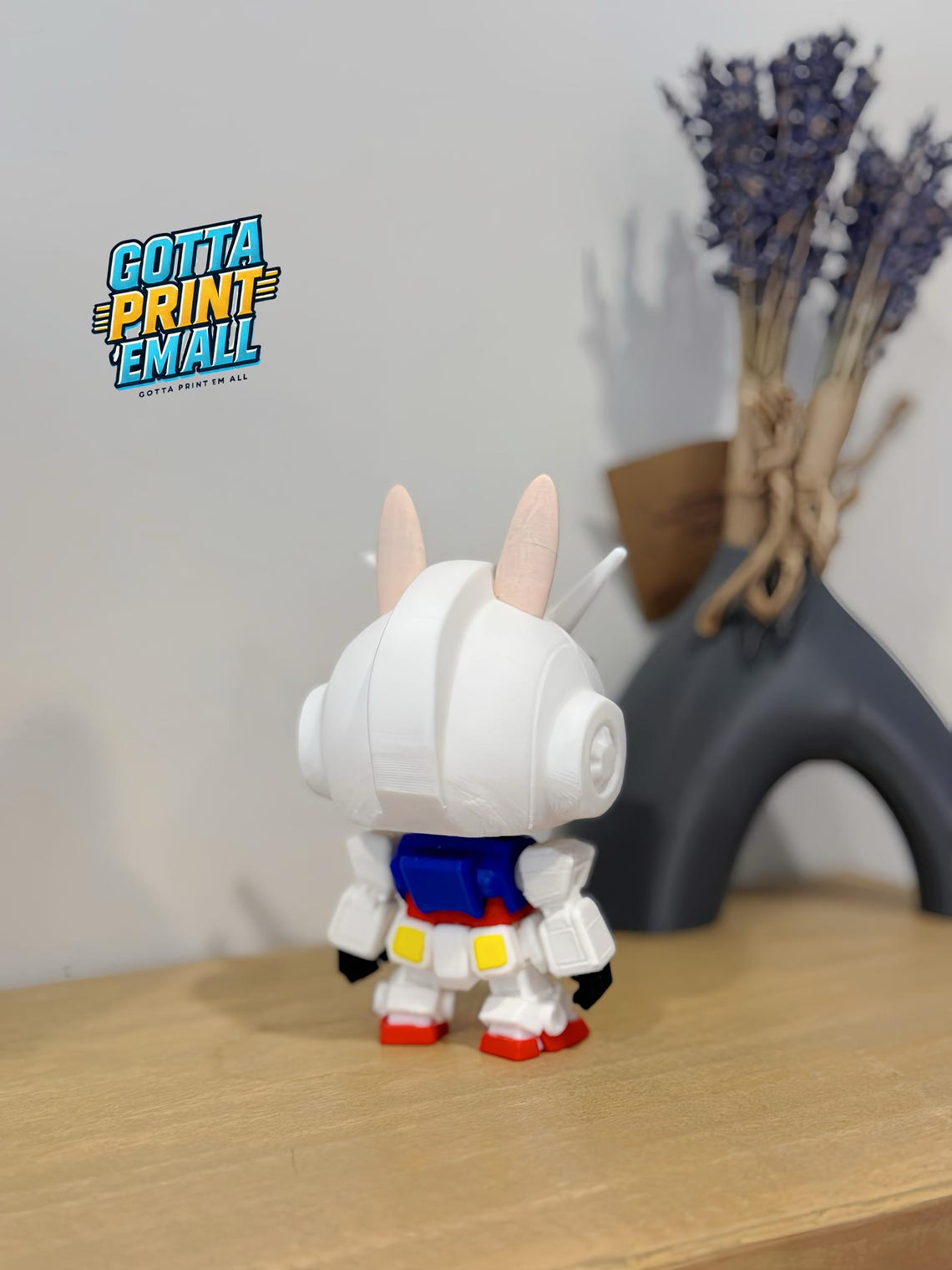 Gundam X Labubu Figure – 10cm | Multicolor 3D Printed With Hand-painted ...