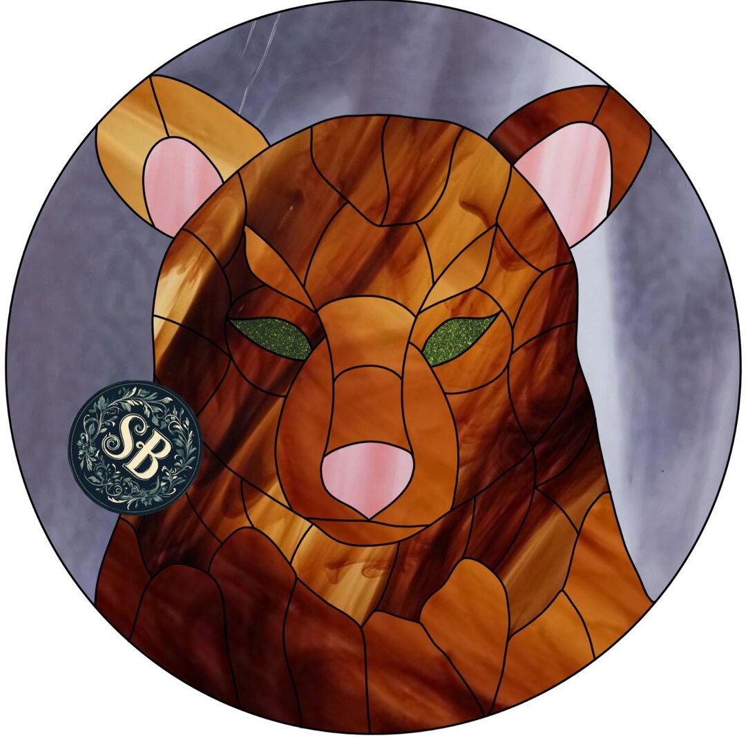 Bear Stained Glass Pattern - Etsy