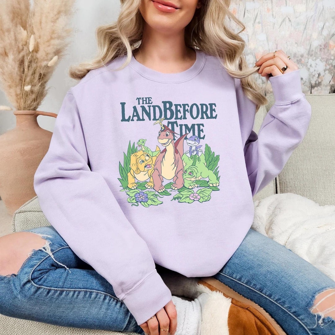The Land Before Time Pastel Dinosaur Friends Comfort Colors Sweatshirt ...