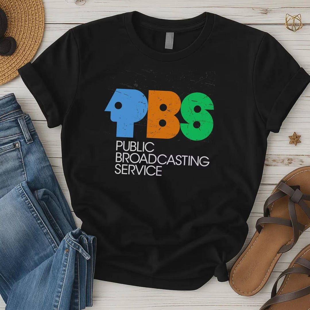 Vintage PBS Logo T-shirt - Retro Public Broadcasting Service Tee - 70s ...