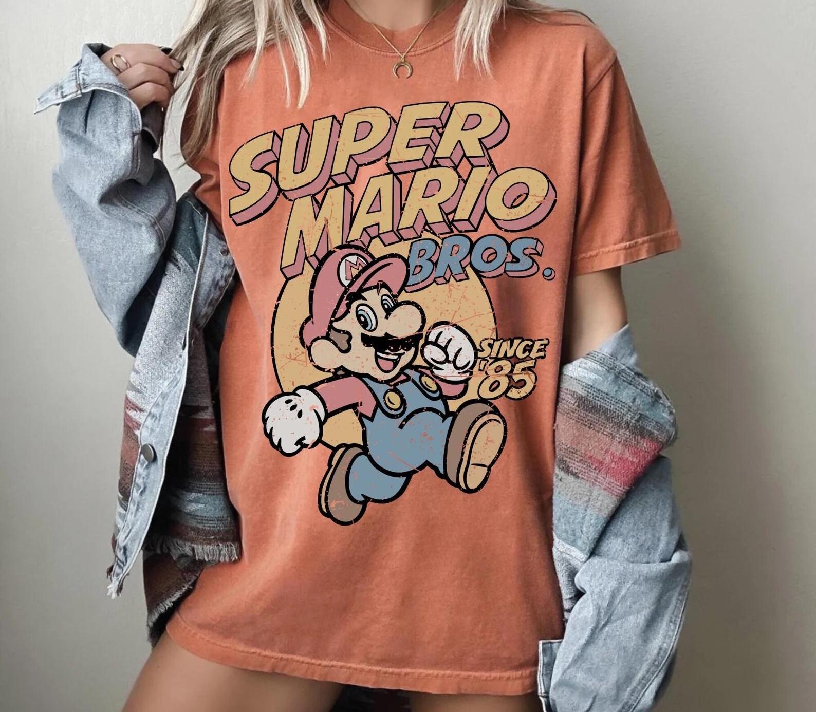 Retro Mario Shirt, Super Mario Family Shirt, Super Mario Character ...