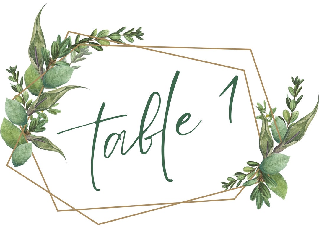 Printable Table Numbers - Etsy